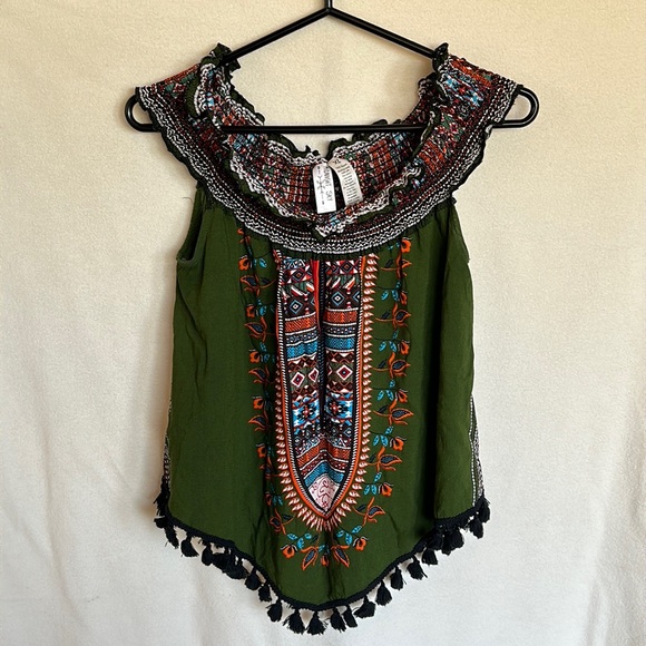 Midnight Sky | Tops | Midnight Sky 7s Style Flowy Boho Chic Earthy ...